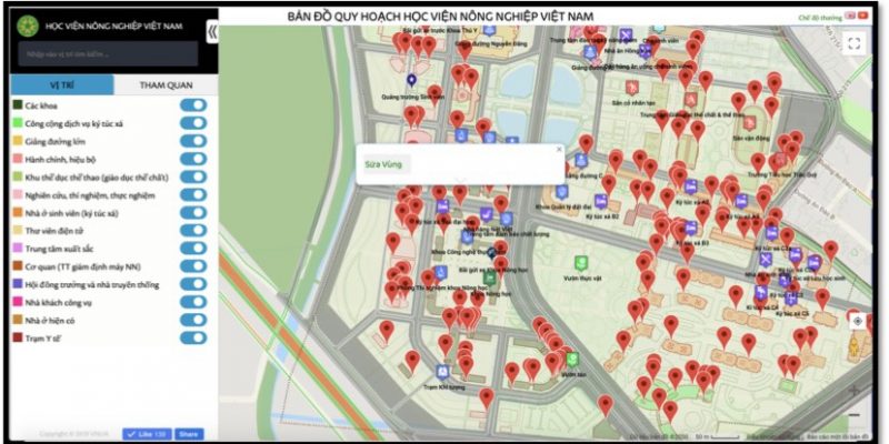 Xây dựng ứng dụng Web GIS quy hoạch Học viện Nông nghiệp Việt Nam ...